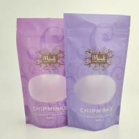 China 100pcs Stand-Up Pouch Bags with Resealable Zipper or Transparent Window Mylar Bags Reusable Food Storage Bags for Multipurpose for sale