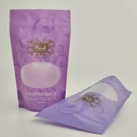 China 100pcs Stand-Up Pouch Bags with Resealable Zipper or Transparent Window Mylar Bags Reusable Food Storage Bags for Multipurpose for sale