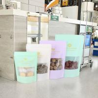 China 100 Pcs Cookie Packaging Bags With Window  ,Resealable Food-grade Bags Stand-up Pouch With Zipper For Cookies,Party Treats for sale