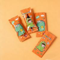 China Low MOQ Middle Gusset Packaging Stocked Plastic OPP Bag Food Grade Packaging for Chocolate Bar Lolly Popsicle Ice Cream Pizza for sale