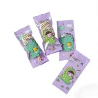 China Low MOQ Middle Gusset Packaging Stocked Plastic OPP Bag Food Grade Packaging for Chocolate Bar Lolly Popsicle Ice Cream Pizza for sale