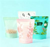 China Hot Selling Matte Smell Proof Stand up Pouch Plastic Holographic Packaging Photo Frame Printed Recyclable Zipper Top for sale