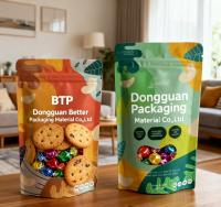 China PE PET & CPP Stand-up Packaging Bags with Zipper Composite Window Vacuum Plastic Bag for Nuts for Storage and Preservation for sale