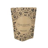 China Packaging 100pcs Decorative Stand-up Paper Gift Bags Black Pattern on Brown Kraft Bags for Sales Treats Parties Cookies Gifts for sale