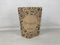 China Packaging 100pcs Decorative Stand-up Paper Gift Bags Black Pattern on Brown Kraft Bags for Sales Treats Parties Cookies Gifts for sale