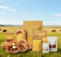 China Customized Ziplock Brown Kraft Craft Paper Standing Pouches Biodegradable 100% Fast Delivery Food Packaging for Pizza and Nuts for sale
