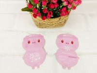 China Adorable Pig Shape Party Wedding Candy Treat Bags with Handle Recyclable Plastic Zipper Top Customized Snacks Pouch for sale