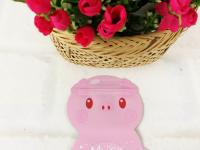 China Adorable Pig Shape Party Wedding Candy Treat Bags with Handle Recyclable Plastic Zipper Top Customized Snacks Pouch for sale