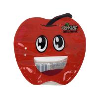 China Apple Shaped Pouch with Zipper Clear Plastic Display Storage Bag for Gifts, Party Favors   Reusable Showcases Small Items for sale
