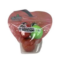 China Apple Shaped Pouch with Zipper Clear Plastic Display Storage Bag for Gifts, Party Favors   Reusable Showcases Small Items for sale