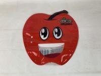 China Apple Shaped Pouch with Zipper Clear Plastic Display Storage Bag for Gifts, Party Favors   Reusable Showcases Small Items for sale