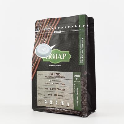 China Custom Bags Side Gusset Moisture Proof Coffee Bag 250g 500g 1kg Flat Bottom Coffee Pouch Stand up Pouch Tea Packaging Bags for sale