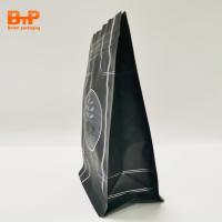 China Mylar Packaging Pouch Flat Bottom Coffee Bag with Valve and Zipper Beans Recyclable Kraft Paper Flat Bottom Package Bags for sale