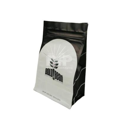 China Custom Printed Coffee Plastic Bag 250g 500g 1000g Square Flat Bottom Pouch Coffee Bean Food Packaging Bags with Valve for sale
