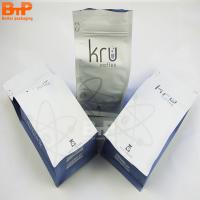 China Custom Printed Coffee Plastic Bag 250g 500g 1000g Square Flat Bottom Pouch Coffee Bean Food Packaging Bags with Valve for sale