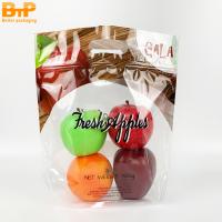 China Custom logo Printed Mylar Bag Wholesale Stand up Plastic Transparent Fruit Packaging Pouch Resealable Zipper Bag for sale