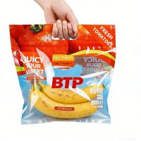 China Custom Ventilated Produce Handheld Bag with Food-Grade Material and Gravure Printing for Fresh Vegetable & Fruit Packaging for sale