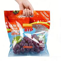 China Custom Ventilated Produce Handheld Bag with Food-Grade Material and Gravure Printing for Fresh Vegetable & Fruit Packaging for sale