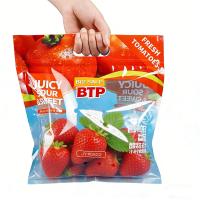 China Custom Ventilated Produce Handheld Bag with Food-Grade Material and Gravure Printing for Fresh Vegetable & Fruit Packaging for sale