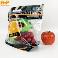 China Custom-printed MOQ100pcs Fruit Packaging Bags With Zippers and Holes Smell-proof Food-grade Packaging Bags for sale