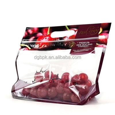 China Custom Zip Lock Plastic Bags With Vents Free Sample Anti Fog Fresh Fruits Vegetables Packaging Pouch for sale