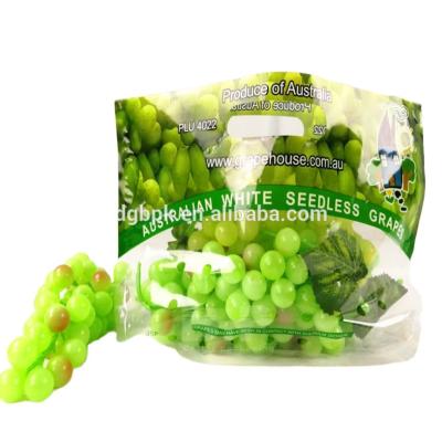 China Custom Grape Packaging Bag with Laminated Material High Barrier and Gravure Printing for Fresh Produce for sale