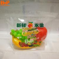 China Grape Protection Packaging Bag Manufacturer Directly Sale BPA Free Perforated Plastic Fruit Food Package Stand up Pouch LDPE for sale