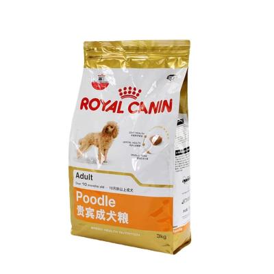 China Retail-Ready Adult Poodle Food Pouch-Custom Printed Food Grade Recyclable Stand-Up Bag for Dry Pet Kibble Heat Packaging for sale