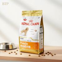 China Retail-Ready Adult Poodle Food Pouch-Custom Printed Food Grade Recyclable Stand-Up Bag for Dry Pet Kibble Heat Packaging for sale