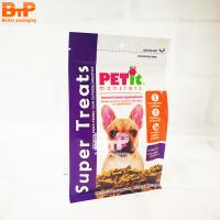 China Custom-printed MOQ100pcs Moisture-proof Pet Food Flat Bottom Packaging Bags with Zipper Food-grade Food Packaging Bags for sale