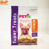 China Custom-printed MOQ100pcs Moisture-proof Pet Food Flat Bottom Packaging Bags with Zipper Food-grade Food Packaging Bags for sale