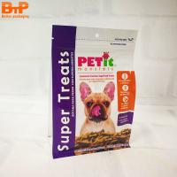 China Custom-printed MOQ100pcs Moisture-proof Pet Food Flat Bottom Packaging Bags with Zipper Food-grade Food Packaging Bags for sale