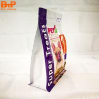 China Custom 1.5kg 2.5kg 5kg Resealable Flat Bottom Packing Pouch Pet Cat Feed Dog Food Plastic Packaging Bag for sale
