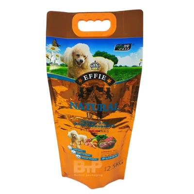 China Custom Printed Side Gusset Bag Pet Treats Reusable 2.5KG 5KG 10KG Flat Bottom Pouch Dog Food Packaging Bags for sale