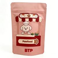 China Custom Printed Food-Grade Cute Pet-Themed Moistureproof Resealable Stand-Up Zipper Snack Pouches for sale