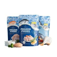 China Custom PE Stand up Zipper Pouches with Offset Printing for Frozen Seafood & Poultry Freshness Preservation (Disposable) for sale