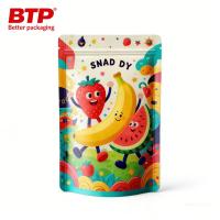 China Bulk Supply Custom Cartoon Stand up Pouch Snack Bags with Zipper Top for Children's Food Disposable Wholesale Packaging for sale