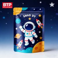 China Bulk Supply Custom Cartoon Stand up Pouch Snack Bags with Zipper Top for Children's Food Disposable Wholesale Packaging for sale