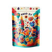 China Bulk Supply Custom Cartoon Stand up Pouch Snack Bags with Zipper Top for Children's Food Disposable Wholesale Packaging for sale