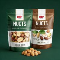China Custom Printed Durable Food-Grade Side Gusset bag Nut Heat Moistureproof Resealable for Mixed Single Nuts Retail Holiday Gifting for sale