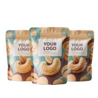 China MOQ 1000pcs Custom Printed Stand up Nut Snack Bags Heat Seal Moistureproof Resealable for Retail and Daily Snacking for sale