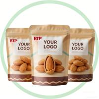 China MOQ 1000pcs Custom Printed Stand up Nut Snack Bags Heat Seal Moistureproof Resealable for Retail and Daily Snacking for sale