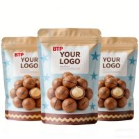 China MOQ 1000pcs Custom Printed Stand up Nut Snack Bags Heat Seal Moistureproof Resealable for Retail and Daily Snacking for sale