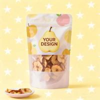 China Custom Printed Stand up Dried Fruit Bags Clear Window Heat Seal PE Material Moistureproof Resealable for Retail Daily Snacking for sale