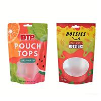 China Custom Disposable Food-Grade Snack Bags Hang Hole Clear Window Moistureproof Stand-Up Zipper for Freshness Lock Hot Stamping for sale