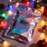 China Custom Logo Digital Printed Doypack Ziplock Plastic Wholesale Holographic Yin Yang Mylar Zipper Bag for sale
