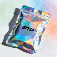 China Custom Logo Digital Printed Doypack Ziplock Plastic Wholesale Holographic Yin Yang Mylar Zipper Bag for sale