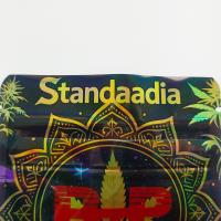 China Custom Logo Digital Printed Doypack Ziplock Plastic Wholesale Holographic Yin Yang Mylar Zipper Stand up  Pouch for sale