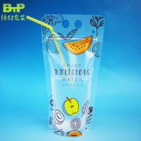 China 100 Pcs Drink Pouches with Holes Freezable Juice Pouches Zipper Plastic Pouch Drink Bags for Cold Hot Drinks for Adults and Kids for sale