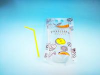 China 100 Pcs Drink Pouches with Holes Freezable Juice Pouches Zipper Plastic Pouch Drink Bags for Cold Hot Drinks for Adults and Kids for sale